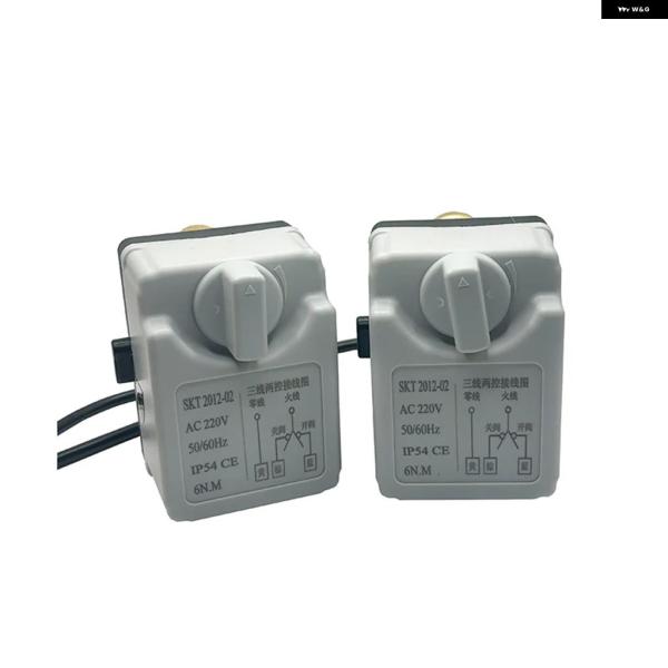 AC220V DC24V DC12V 電動ボール バルブ アクチュエータ 3線式 2 制御 電動ボール バルブ モーター手動スイッチ カスタム パーツ アクセサリーHigh-concerned chemical:NoneActuator M...