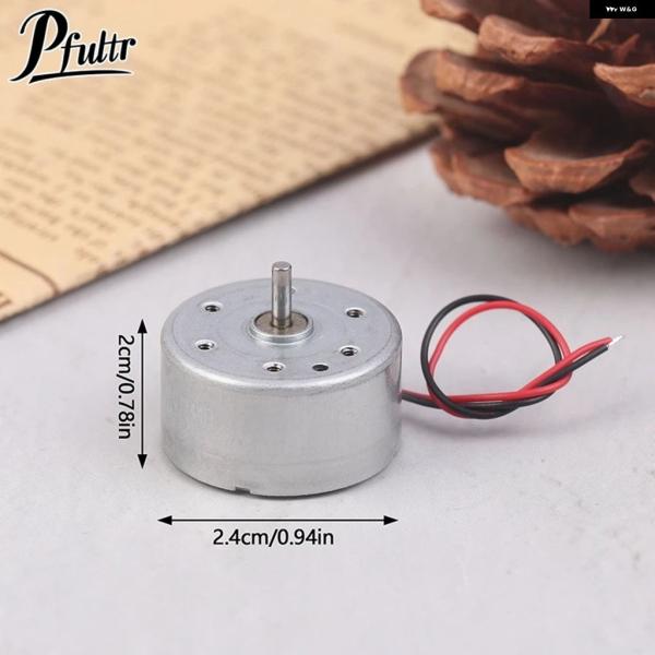 RF-300EA-1D390 DC 1.5V 3V 5V 6V 7250RPM ミニミュート 24MM ラウンドスピンドルモーター ブラシ エンジン DIY ソーラーパワーモデル カスタム パーツ アクセサリーHigh-concerned ...