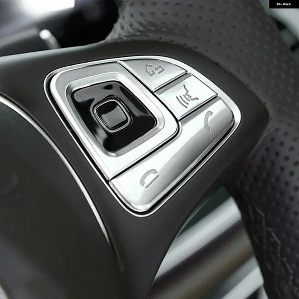 ステアリングホイール ボタン スパンコール 装飾 カバー トリム メルセデス ベンツ E クラス W213 2016-2018 インテリア カスタム パーツ アクセサリーHigh-concerned chemical:NoneItem We...