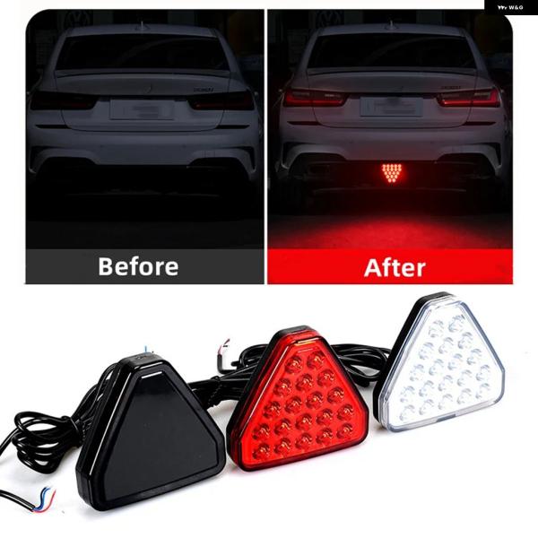 LED 車用ブレーキ テールライト トライアングル 赤色 後退 ストップ 点滅 ハザード フォグランプ 防止信号ランプ 12V パーツ アクセサリーBrand Name:NONEHigh-concerned chemical:NoneOri...