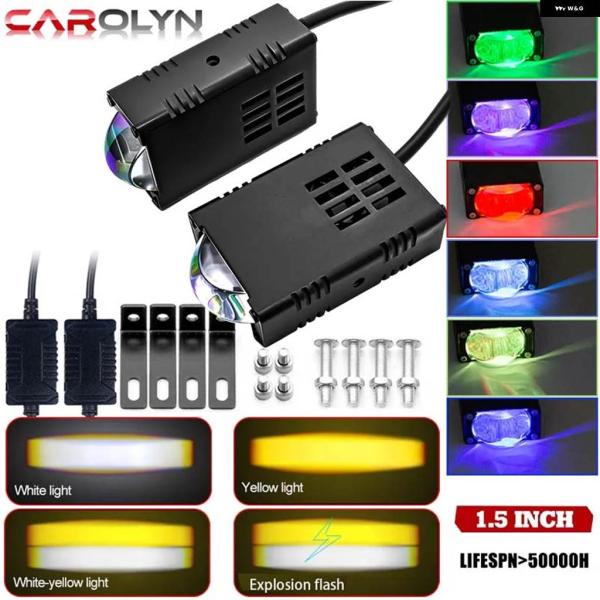 H4 LED ヘッドライト バンパー フォグランプ プロジェクターレンズ 作業灯 ミニ ドライビングライト 補助灯 車 バイク バー スポットライト カスタム パーツ アクセサリーHigh-concerned chemical:NoneWa...