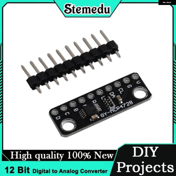 MCP4728 12ビット クワッドDAC デジタル-アナログコンバータ I2C 低消費電力 GY-MCP4728 EEPROMメモリ モジュール カスタム パーツ アクセサリーHigh-concerned chemical:NoneTyp...