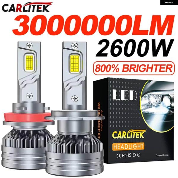 6000K HB3 HB4 9005 9006 H1 H7 H4 H11 H8 9012 バルブ CANBUS 36 コア LED ランプ CSP 9094 パワーカー ヘッドライト ライト 2600W CANBUS ライト カスタム パー...