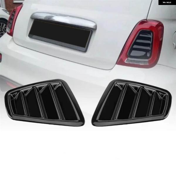 A55E-1ペア リア テールライト トリム パネル カバー リアベントライト トリム フィアット 500 アバルト 595 695 外装 カスタム パーツ アクセサリーHigh-concerned chemical:NoneSticker...