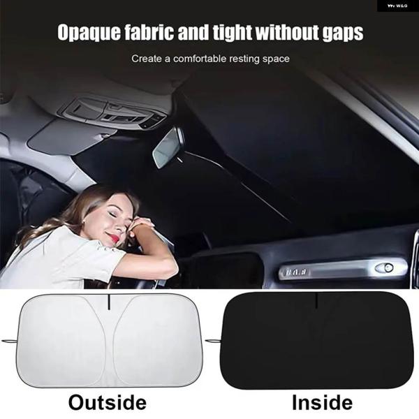 フロントガラス サンシェード カバー バイザー プロテクター 内装UVカットサン ウインドスクリーン パラソル カー サンシェード カスタム パーツ アクセサリーProduct application scenarios:OtherCraf...