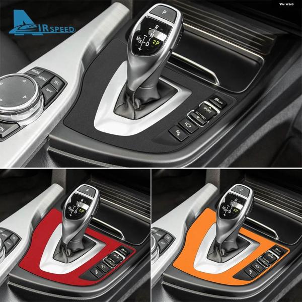 BMW 3 4シリーズ F34 GT F30 F32 F36 320D 320I 328I 335I 428I 430I ギア シフト パネル カバー スエード インテリア ステッカー LHD/RHD カスタム パーツ アクセサリーHigh...