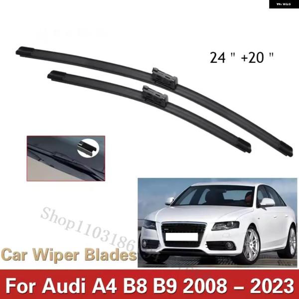 ワイパー LHD フロント ワイパー ブレード アウディ A4 B8 B9 オールロード 2008 - 2023 フロントガラス ウィンドウ 24インチ 20インチ カスタム パーツ アクセサリーHigh-concerned chemica...