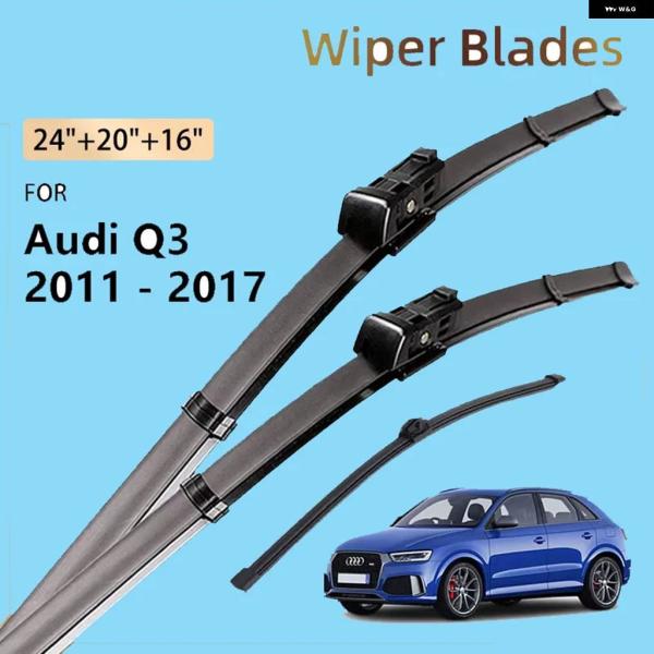 車用 フロントリア ワイパー ブレード アウディ Q3 スポーツバック 2011 - 2012 - 17 フロントガラス ブラシ カスタム パーツ アクセサリーHigh-concerned chemical:NonePlacement:FR...