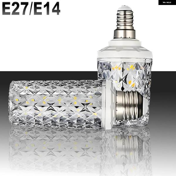 LEDコーン 電球 E27 E14 30W 40W AC 220V 240V 5730 SMD LEDクリスタルランプ 360ビーム角 ハロゲンシャンデリアライト カスタム パーツ アクセサリーPower Source:ACLuminous...