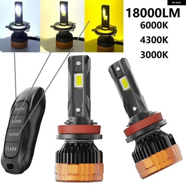 H11 トリコロール リモコン LED ヘッドライト H4 H1 H7 H11 HB3 9005 HB4 9006 6500K 4300K 3000K ヘッドライト カスタム パーツ アクセサリーHigh-concerned chemica...