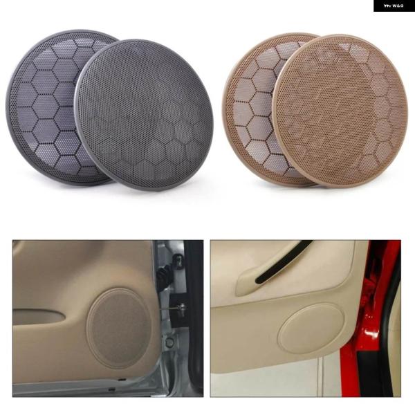 2個 ドア ラウド スピーカー カバー グリル 3B0868149 VW ビートル パサート B5 ジェッタ MK4 ゴルフ GTI 1999-2001 - 05 カスタム パーツ アクセサリーHigh-concerned chemical...