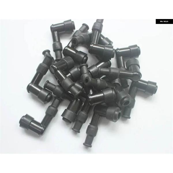 12個 90度 スパークプラグ キャップ スパークプラグ キャップ 90度 ゴム ブーツ オートバイ ホンダ 70 90 110 125 140 150 160CC ATV カスタム パーツ アクセサリーHigh-concerned che...