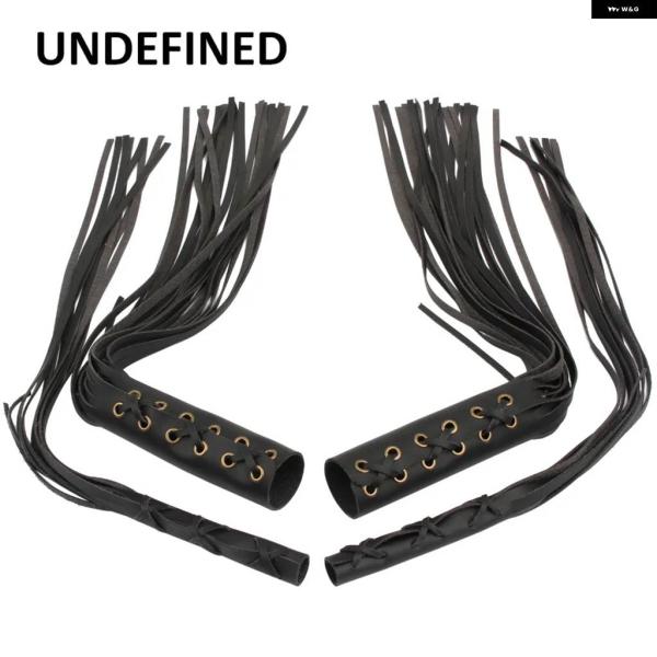 オートバイ フリンジ グリップ カバー レザー ハンドルバー ハンド グリップ タッセルカフス ブレーキ レバー カバー ハーレー クルーザー カスタム パーツ アクセサリーItem Diameter:0cmItem Weight:153g...