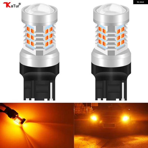 WY21W T20 7440 7441 992 LED バルブ W21W バックアップ リバースランプ 車用ウィンカー テールライト アンバー オレンジ 6000K ホワイト カスタム パーツ アクセサリーFor Vehicle Brand...