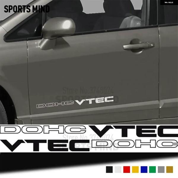 1ペア DOHC VTEC デカール ステッカー ホンダ シビック SI アコード 車両 モバイル カスタム パーツ アクセサリーHigh-concerned chemical:NoneCategory:StickersType Of St...