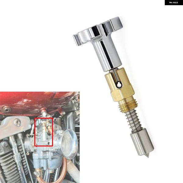 クロームエンリッチャーチョーク調整ノブ SSスーパーEGB キャブレター カスタム パーツ アクセサリーHigh-concerned chemical:NoneSpecial Features:Choke KnobItem Weight:0...