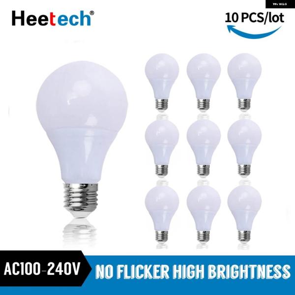 10個 E27 LED 電球 3W 6W 9W 12W 15W 18W 21W ボンビラ AC 110V 220V 240V ランプダ LEDスポットライト 冷/温白色 カスタム パーツ アクセサリーIs Smart Device:NoMo...