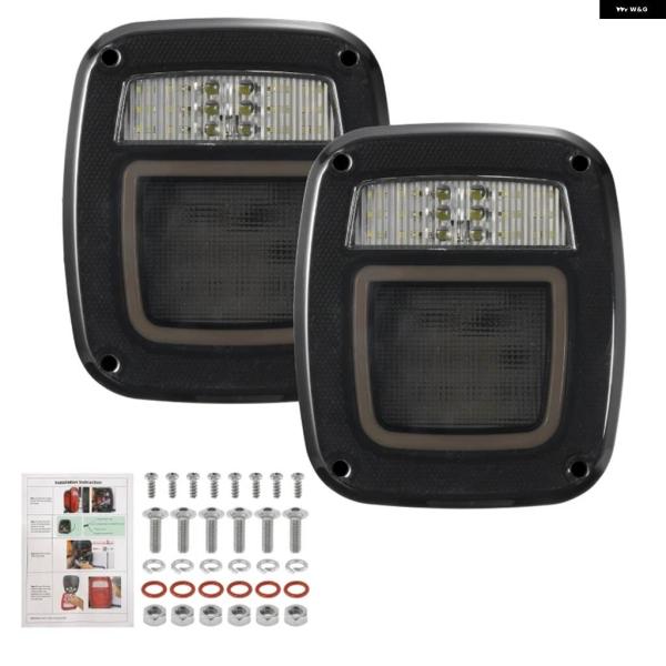 2個 83 LED テールライト ブレーキ リバースライト ジープ ラングラー CJ TJ YJ JK用 カスタム パーツ アクセサリーHigh-concerned chemical:NoneItem Type:Tail Light Ass...