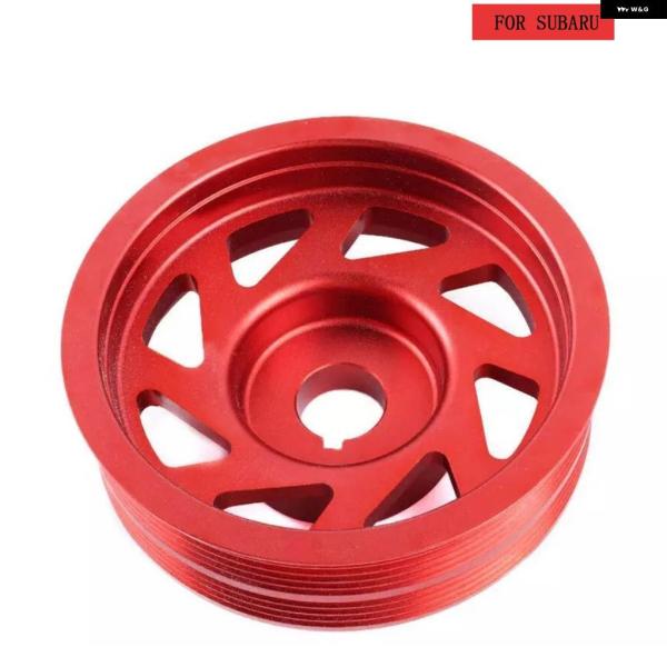 スバル インプレッサ WRX STI レガシー用 レーシング 軽量 クランクシャフト クランク プーリー カスタム パーツ アクセサリーSpecial Features:Light Weight Billet AluminumItem Di...