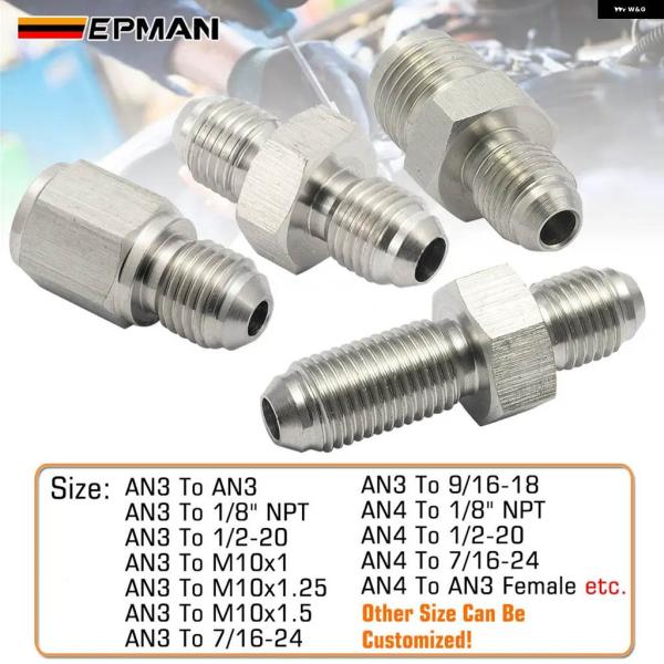 逆フレアターボオイルフィード アダプター オスAN3 AN4用 ステンレス 304 EPCGQ161 カスタム パーツ アクセサリーSpecial Features:UniversalItem Diameter:00inchItem Wei...