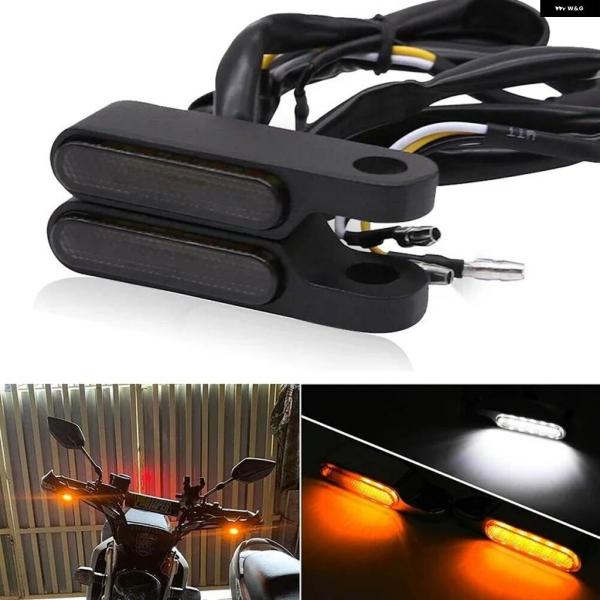 ハーレー ツーリング用 オートバイ ミニLEDウィンカー インジケーター ランプ 2個 アンバー /ホワイト カスタム パーツ アクセサリーBattery Included:NoHigh-concerned chemical:NoneOri...