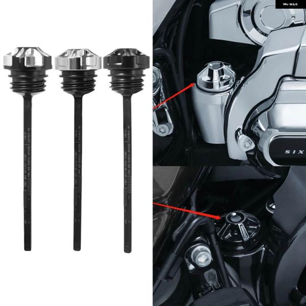 オートバイ エンジン オイルディップスティックプラグ ハーレー ツーリング エレクトラ ロード ストリート グライド ロードキング トライク 2014-21用 カスタム パーツ アクセサリーProtective parts:Engines ...