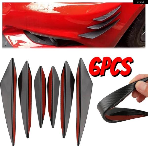 フロント バンパー リップデコレーション ディフューザー シャントフィンボディスポイラー カナード バランスパーツ カスタム パーツ アクセサリーHigh-concerned chemical:NoneSticker Placement:T...