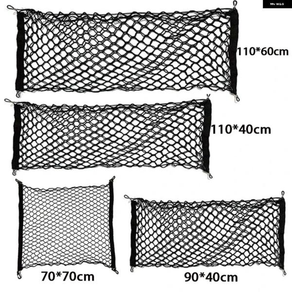 オーガナイザー シートバックバッグ リアメッシュ トランク シート 伸縮性紐 ネット マジック ステッカー 収納 バッグ ポケット ケージ カスタム パーツ アクセサリーHigh-concerned chemical:NoneSpecial...