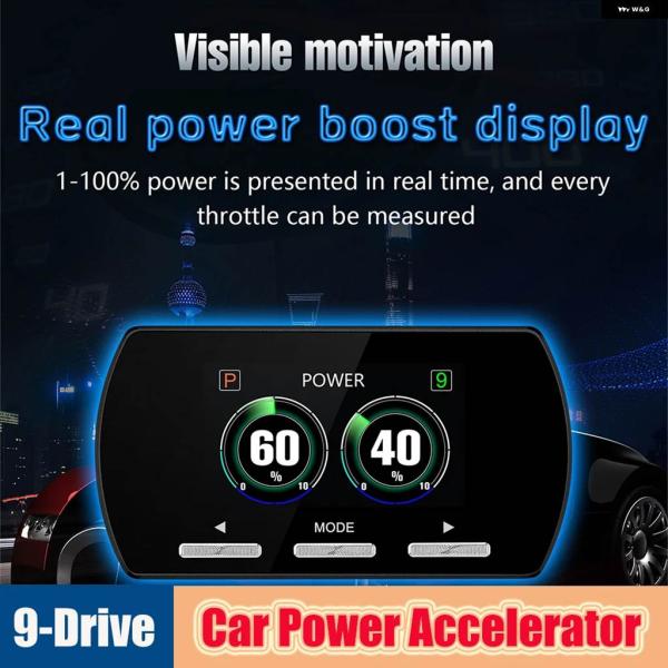 車用電子スロットルレスポンス コントローラ ー デジタルレーシングパワーアクセラレーター 9ドライブ 5モード スプリントポテンシャルブースター ホンダ カスタム パーツ アクセサリーHigh-concerned chemical:None...
