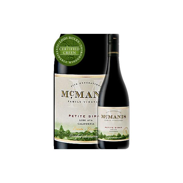 McMANIS Family Vineyards PETITE SIRAH Lodi, California 750ml マックマニス ロダイ赤ワイン スクリューキャップ