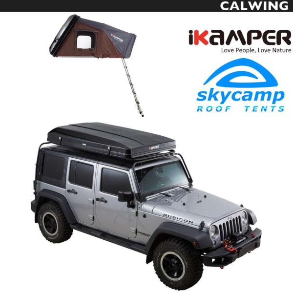 ルーフトップテント SKYCAMP/スカイキャンプ | ジープ ラングラー等 【汎用品】アウトドアといえばテントですが、こちらの商品はルーフトップキャリアに搭載したままの状態で使用する事の可能なテントキットです。約1分でテントを開く事が可能...