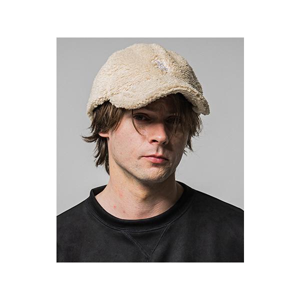 シルキーボアローキャップ。フィット感、サイズ感が日本人に合ったオリジナルローキャップ。素材は肌触りの良いボリュームのあるシルキーボア。Freeサイズ※※製造元提供。素材：合成皮革