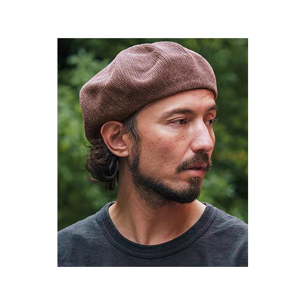 麻の糸で編まれたサーモベレー帽です。大ぶりのボリューム感でどんなコーディネートにも合わせやすいアイテムです。※着用画像と商品単体画像で色が異なる場合がございます。※商品単体画像を実物により近づけております。FreeサイズHeadSize：5...