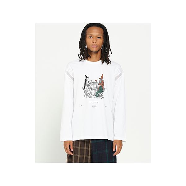 おとぎ話de天地創造的なSTOFらしいスケールの大きいユーモアをポップなタッチで仕上げました。このくらいの感じでみんなで楽しんでつくったほうがうまくいくような気もします。脇部分にメッシュ生地を挟むことで日本古来の夏の作業着、作務衣のような通...