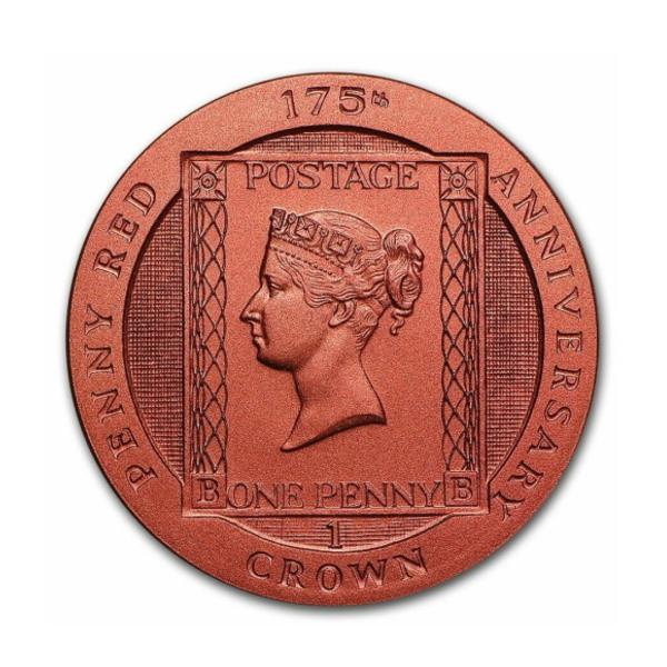 英領アセンション島ペニーレッド 175周年記念　クラウン白銅貨Ascension-Island　CROWN　Cupro Nickel175th Anniversary of "PENNY RED" Stamp2016年　プルーフ 「ペニーレ...