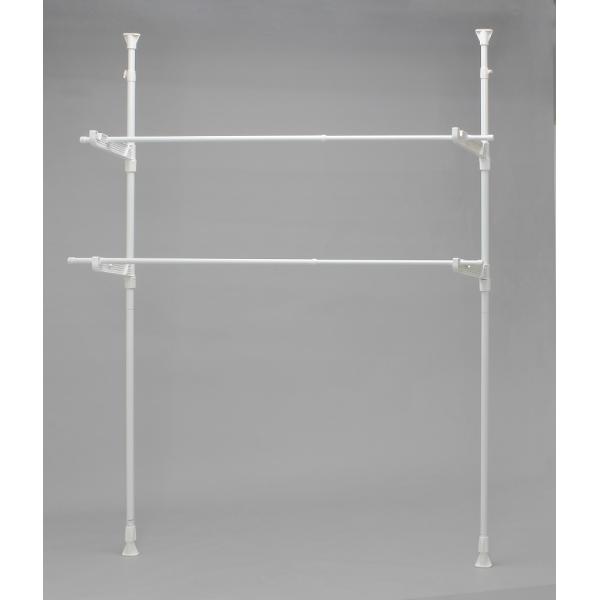 《商品説明》●窓から差し込む日光を最大活用！だから洗濯物が屋外に干したような仕上がりになります。●使用時、収納時、ともに場所をとりません。●物干し竿2本付属●お客様組立《仕様》■商品サイズ（cm）：幅約110〜190×奥行約37×高さ約19...