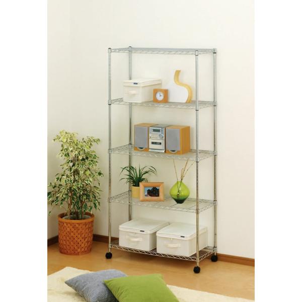 《商品説明》●クロームメッキ仕上げのクールなデザインでお部屋のインテリアにも合います。●当社の別売パーツと組み合わせて、オリジナルのシステムラックを作ることができます。●棚の位置は、収納物に合わせて自由に変えることができます。●お客様組み立...