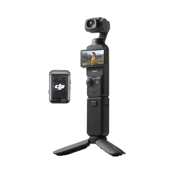 DJI vlogカメラ Osmo Pocket 3 クリエイターコンボ 1インチCMOS 4K 120fps 動画対応 3軸スタビライザー ジンバル アクションカメラ デジカメ 顔 被写体トラッキング 高速フォーカス マイク同梱[高品質の映...
