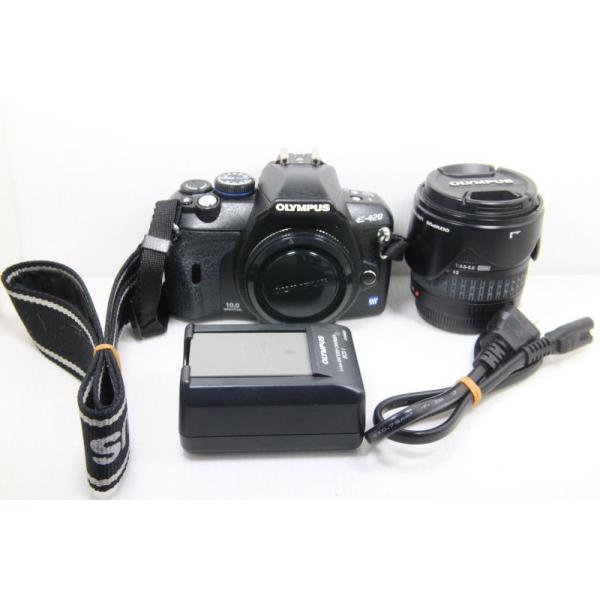 OLYMPUS デジタル一眼レフカメラ E-420 レンズキット E-420KIT小型・薄型デザイン: 気軽に持ち歩けるデザインで、いつでも撮影に対応可能進化したLiveView: コントラストAFにより、シャッター半押しでAF可能顔検出機...