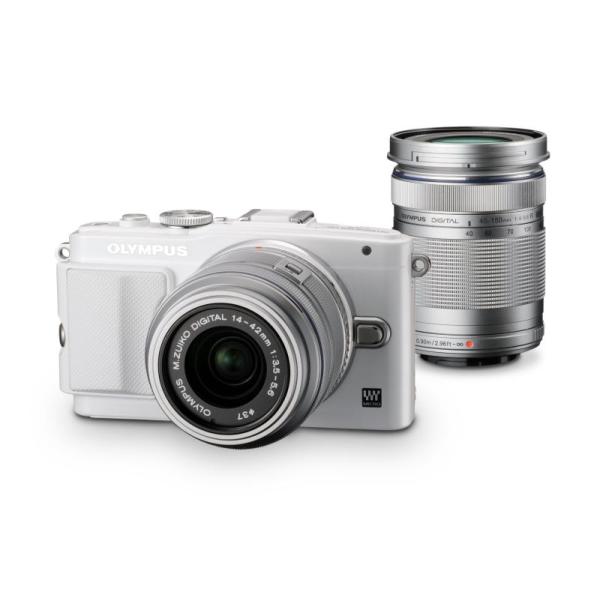OLYMPUS ミラーレス一眼 PEN Lite E-PL6 ダブルズームキット ホワイト E-PL6 DZKIT WHT