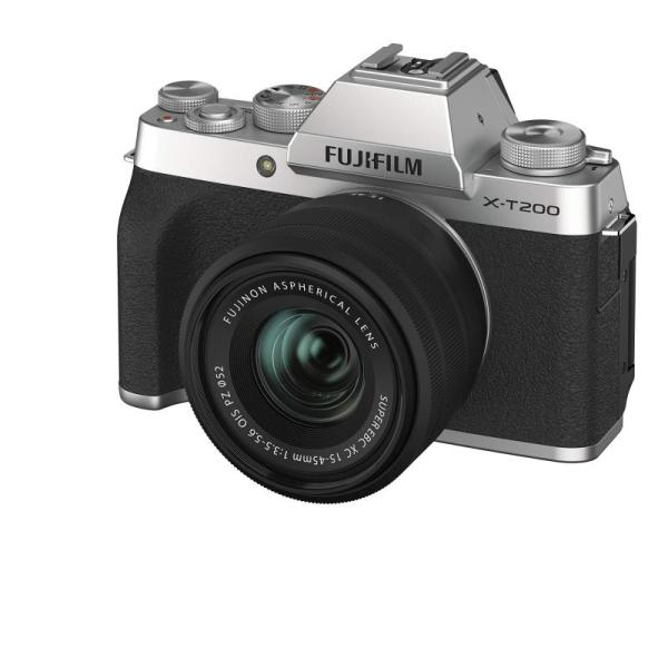 富士フイルム(FUJIFILM) ミラーレス一眼カメラ X-T200レンズキット シルバー X-T200LK-S小型軽量ボディ、独自の色再現、優れたAF性能などを実現し、簡単に高画質な写真撮影が可能明るい大型ワイド液晶モニターなどにより優れ...