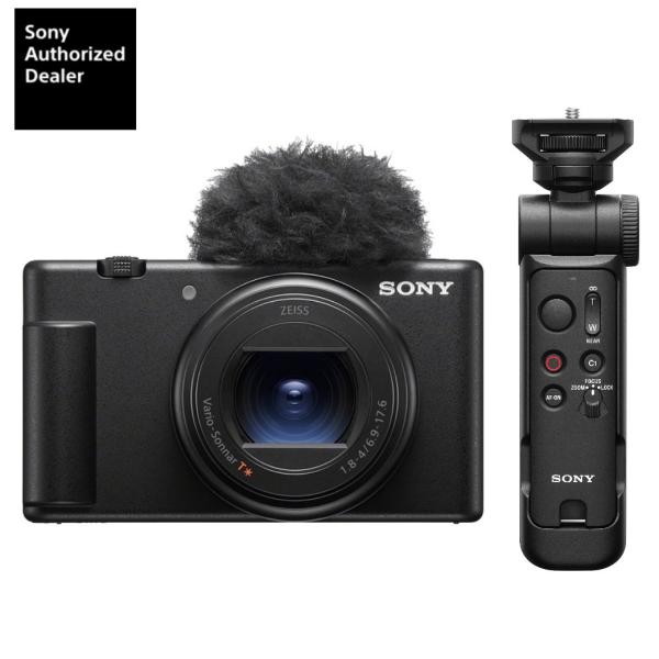 【セット内容】SONY VLOGCAM ZV-1II ブラック (ZV-1M2 B) ×1台SONY GP-VPT3 B ワイヤレスシューティンググリップ 三脚 ブラック ×1台【主な仕様】有効画素数(最大)：2010万画素（静止画時）/1...
