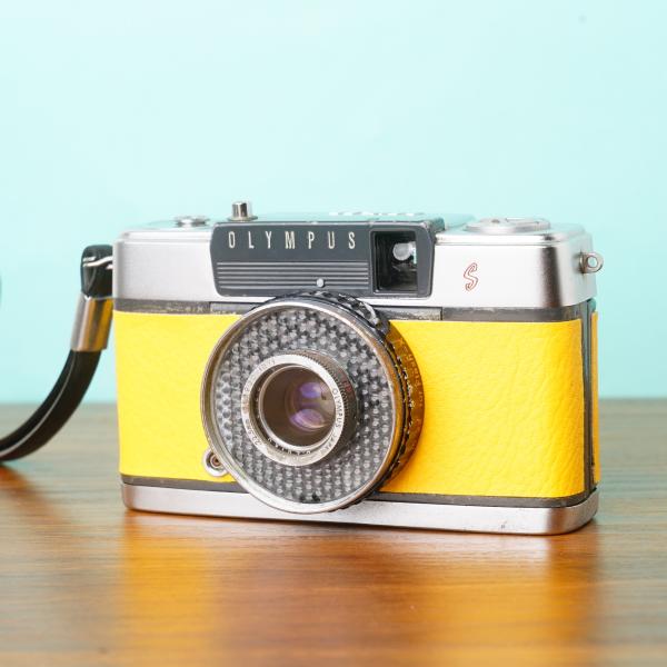 #フィルムカメラ #Olympus #オリンパス #PENEES #ハーフカメラ #レトロカメラ #完動品 #カスタムカメラ #張り替え #イエロー #ヴィンテージ #お散歩カメラ #エモい