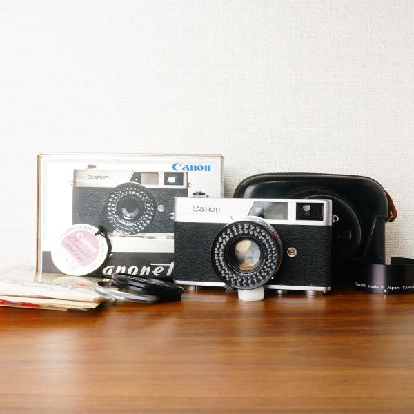 【完動/美品/元箱付】初代 Canonet キャノネット 45mm F1.9 露出計AE動作 整備済 モルト交換済 付属品多数 希少フルセット 動作保証 #C11961年発売、カメラ史に残る衝撃のデビューを飾った「初代キャノネット」。セレン...