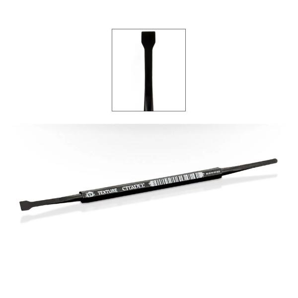 シタデルのテクスチャーを塗り広げるためのツールシタデル・テクスチャーを使ってミニチュアの土台部分を塗る時に、筆ではなくこのダブルエンドのツールを使うことをおすすめします。しなやかで小回りの利くこのヘラは、テクスチャーを塗り広げたり、盛ったり...