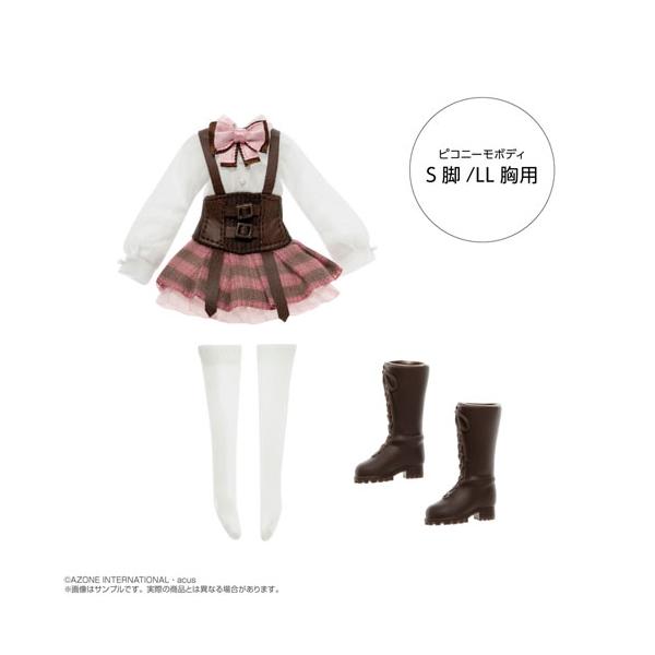 アサルトリリィの「私立ルドビコ女学院」制服セット私立ルドビコ女学院の制服が、脱ぎ着しやすいようにバージョンアップされました！■サイズ：ピコニーモ(1/12サイズボディ)推奨■セット内容：ワンピース(長袖)・ソックス・ブーツ※ドールは付属しま...