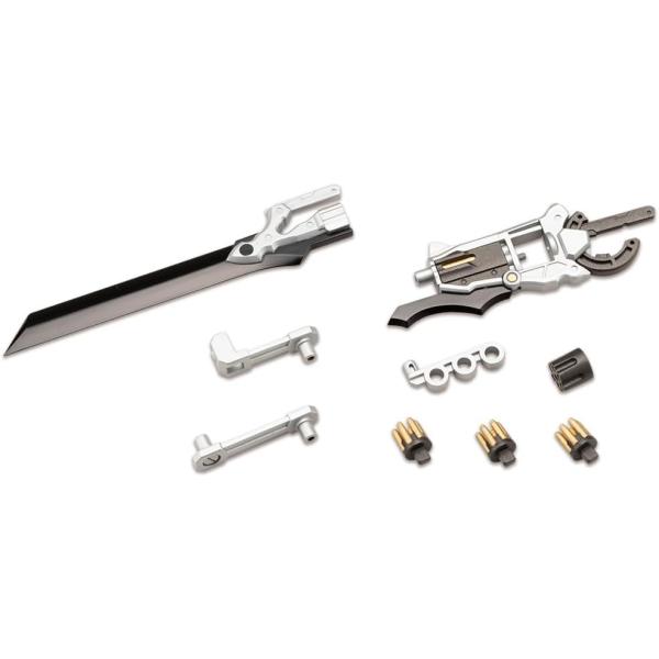 ガールズキャラクターモデルに特化した装備シリーズの「バーチュアスタイル」第5弾！！スタイリッシュな銃剣が組み換えにより両刃ブレードと回転式拳銃に分離し、更にリロード機構など多彩なギミックを内蔵した神話の剣の名を冠した銃剣がラインナップ！！コ...