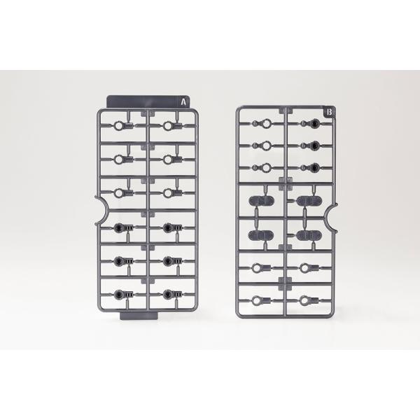 ヘキサギアやギガンティックアームズに最適。シンプルなデザインの5mm径ジョイントのみの商品が登場。5mm径の軸と穴を組みあわせて関節部などを自由に拡張することが可能です。※成型色はダークグレーです。成型素材はHIPS製です。■基本関節を5m...