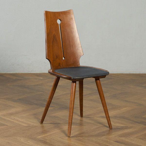 サイズ（単位mm）：- 幅 415 奥行き 525 高さ 915 座高 475主な素材：- 天然木- ブナ- プライウッド- 合成皮革ブランド：シュテルカー Stoelckerデザイナー：-年代：-コンディション：★★★ やや傷や汚れあり