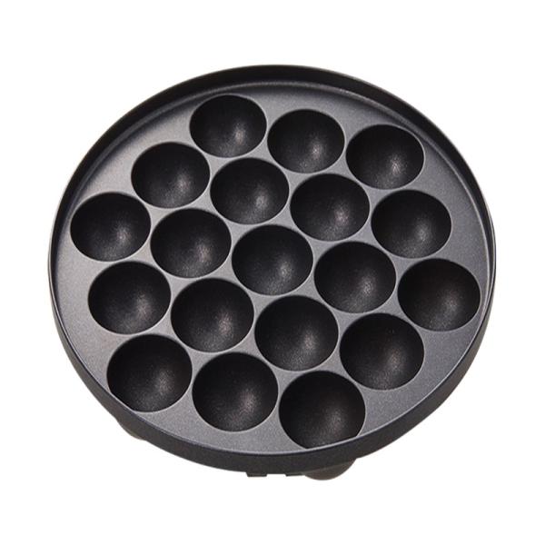 小型こんろにも対応したたこ焼きプレート!通常サイズのイワタニカセットこんろでも使えます。材質は熱伝導のよいアルミダイカストを使用しているので、熱ムラが少なくきれいに仕上がります。穴径は約36 mm で、一回の調理で19個の玉が作れます。※本...